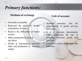 Functions and Classification of Money | PPTX