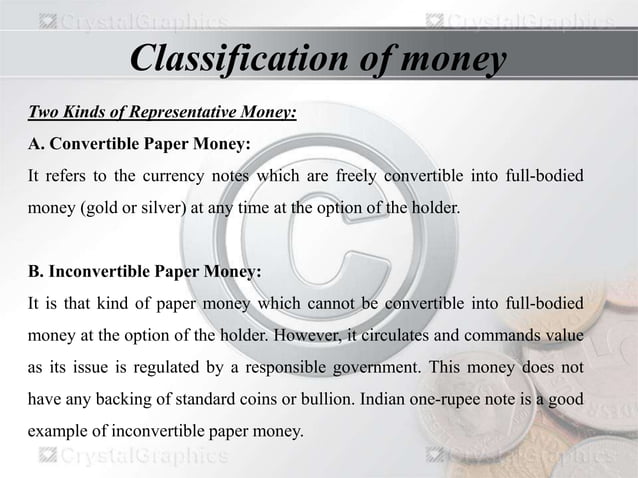 Functions and Classification of Money | PPTX