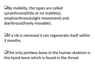 2hrly gs ch p facts about human skeleton | PPT