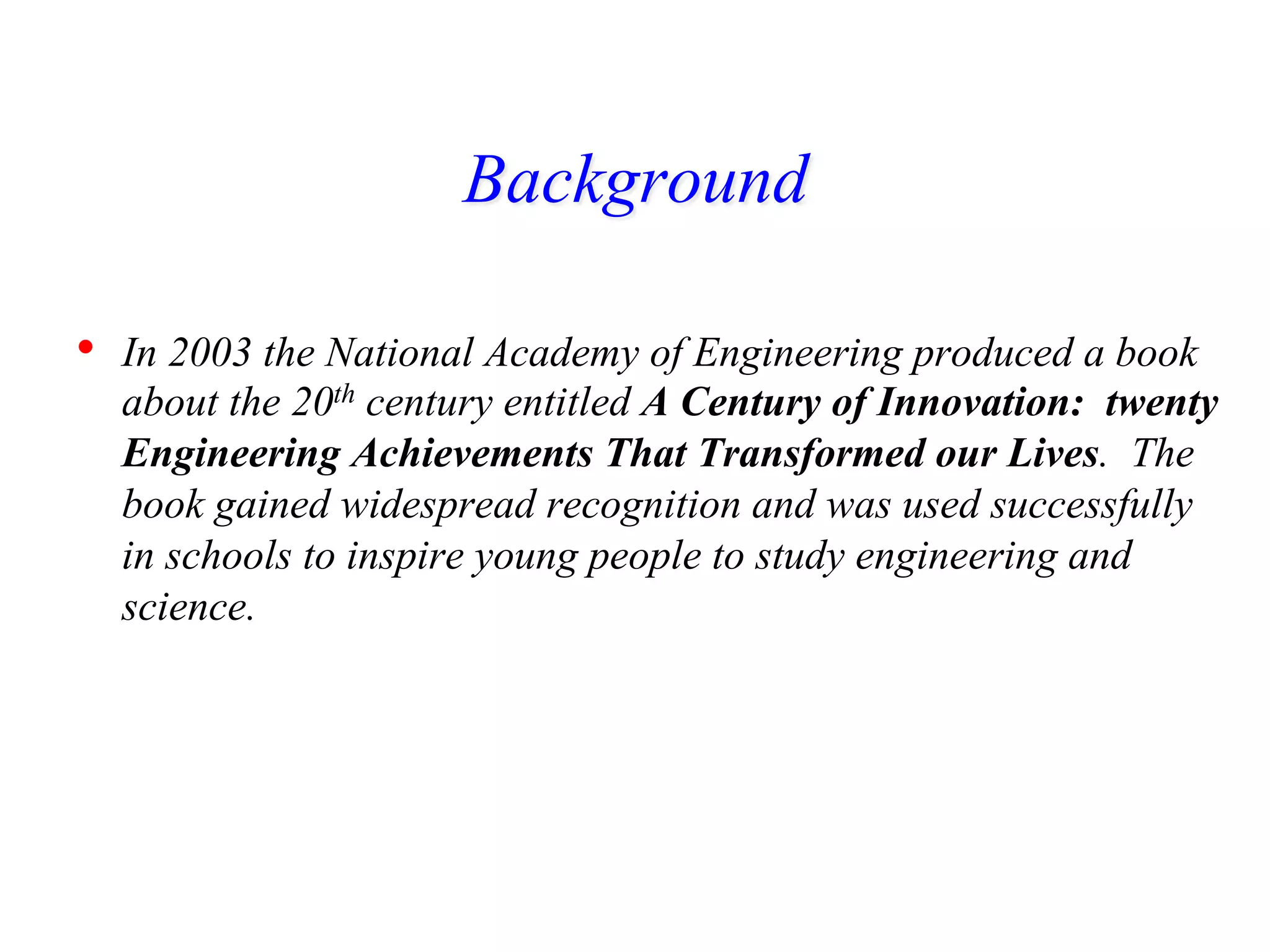 Grand challenges for engineering | PDF