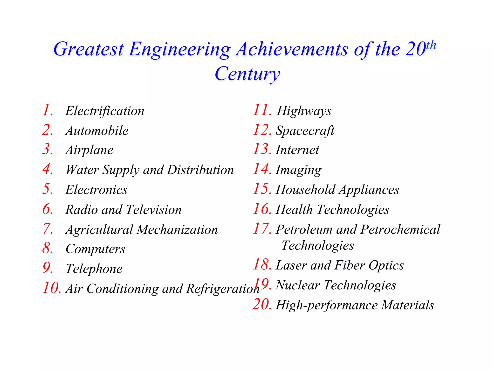 Grand challenges for engineering | PDF