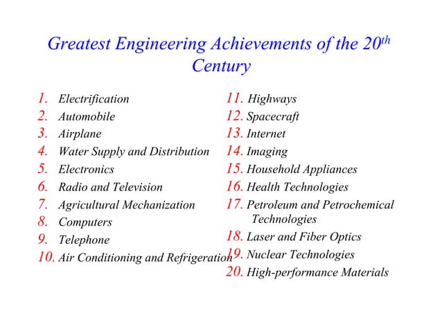 Grand challenges for engineering | PDF | Environment | Science
