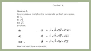 2i. Pedagogy of Mathematics (Part II) - Real numbers (Additional ...