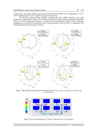 Design and simulation of rectangular patch antenna arrays with high ...