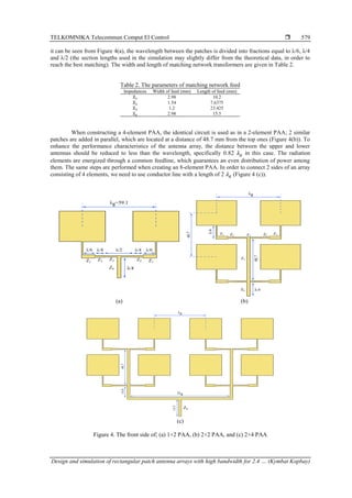 Design and simulation of rectangular patch antenna arrays with high ...
