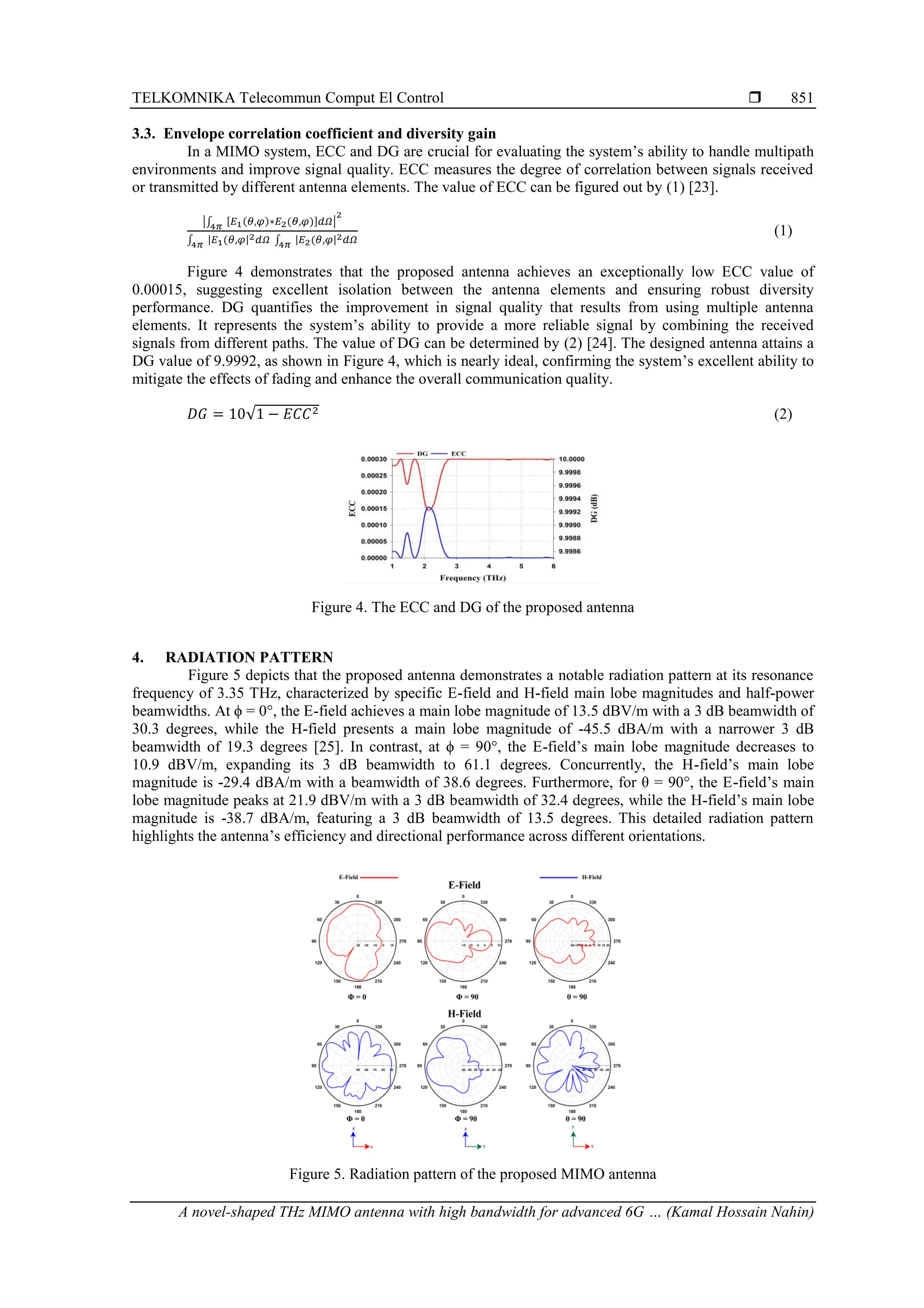 A novel-shaped THz MIMO antenna with high bandwidth for advanced 6G ...