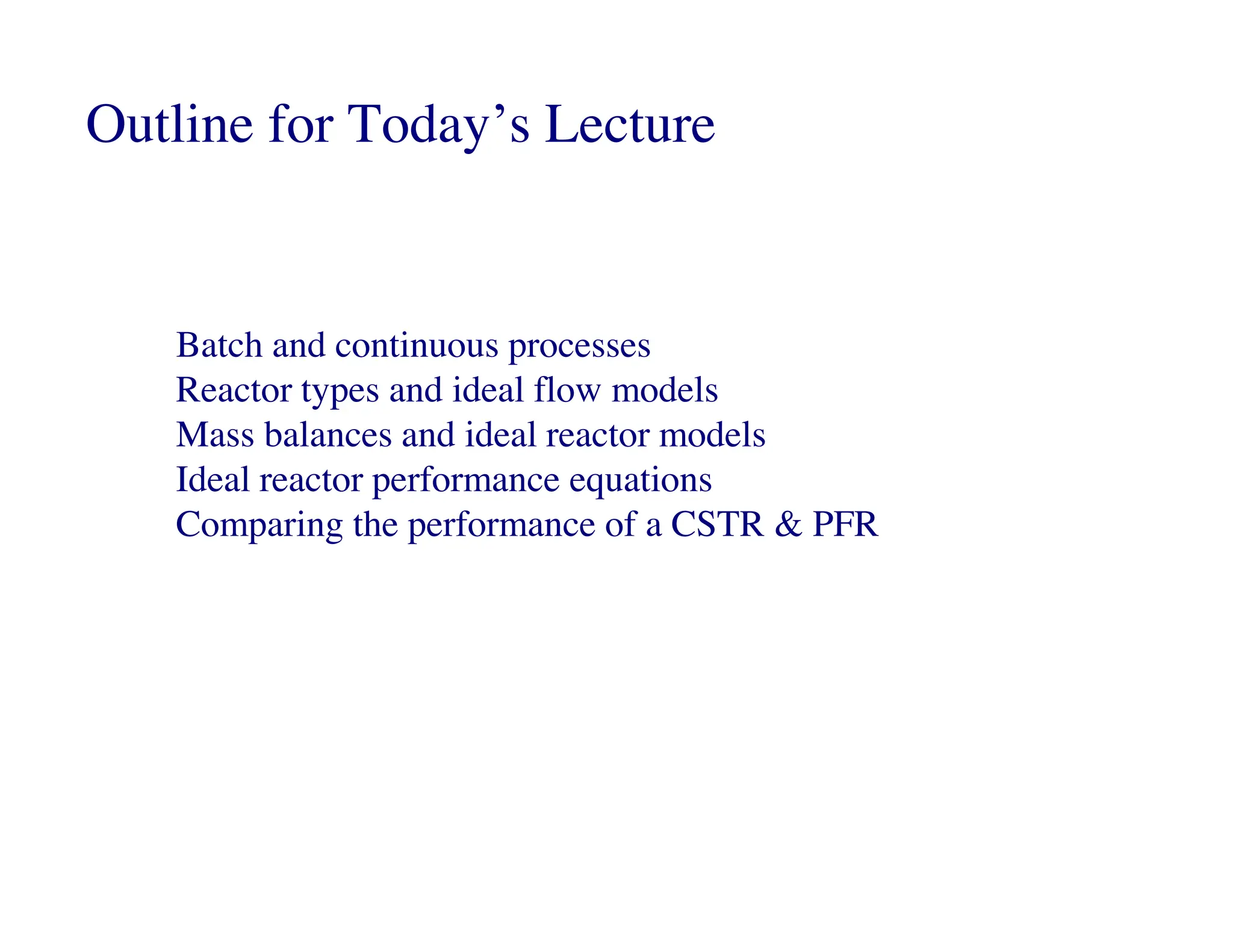 Unit Operations and water and wastewater treatment2 ideal reactor ...