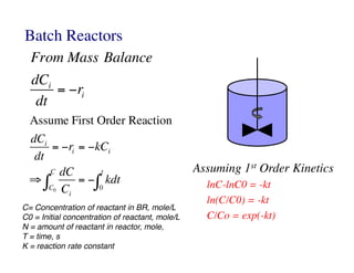 Unit Operations and water and wastewater treatment2 ideal reactor ...
