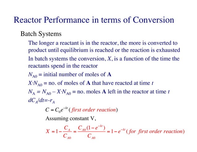 Unit Operations and water and wastewater treatment2 ideal reactor ...