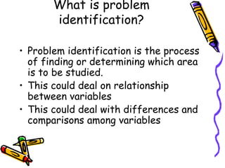 2 Identifying a Research Problem PowerPoint | PPT