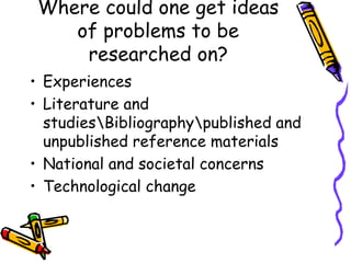 2 Identifying a Research Problem PowerPoint | PPT