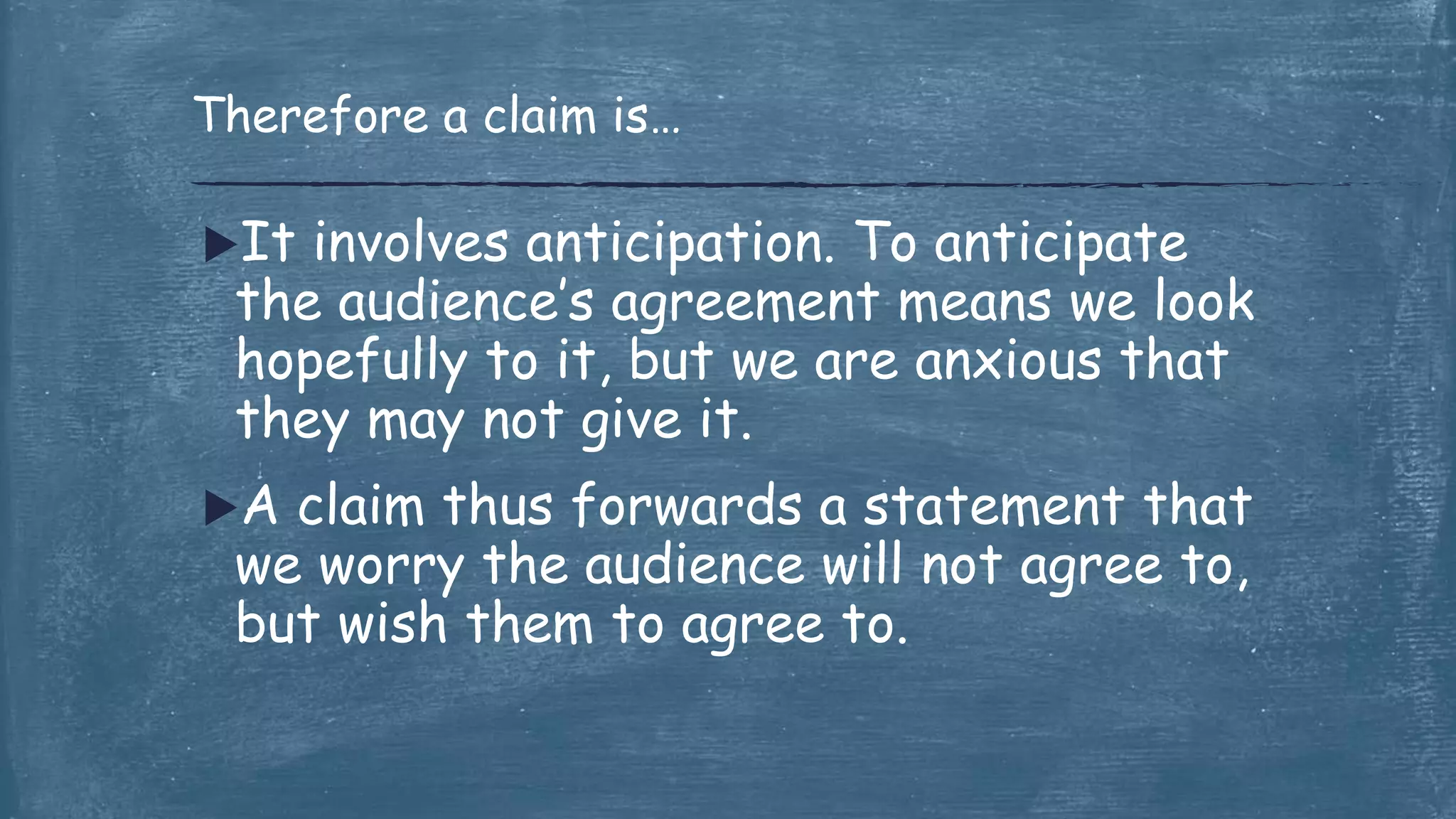 Identifying explicit & implicit claim in a text | PPTX