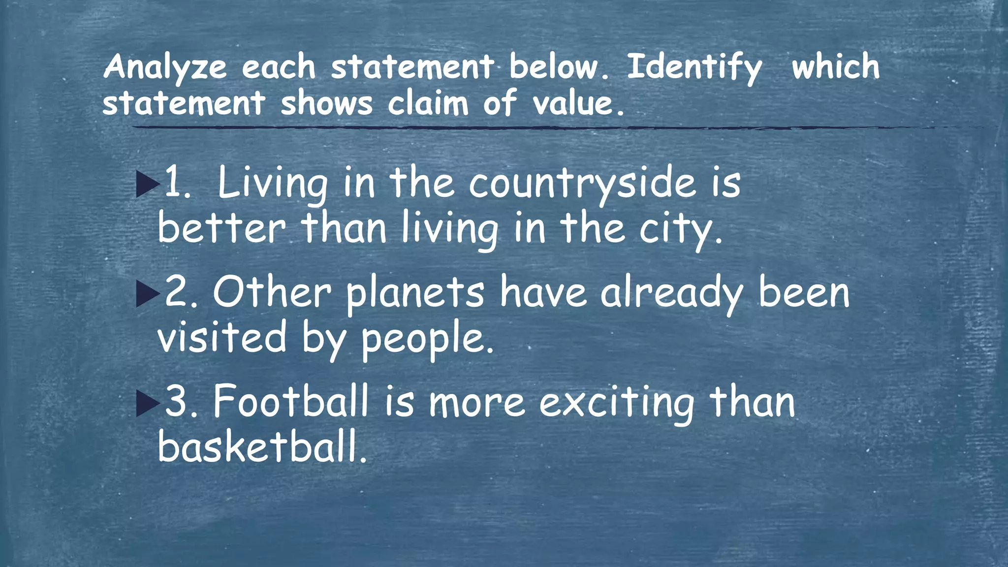 Identifying explicit & implicit claim in a text | PPTX | Science
