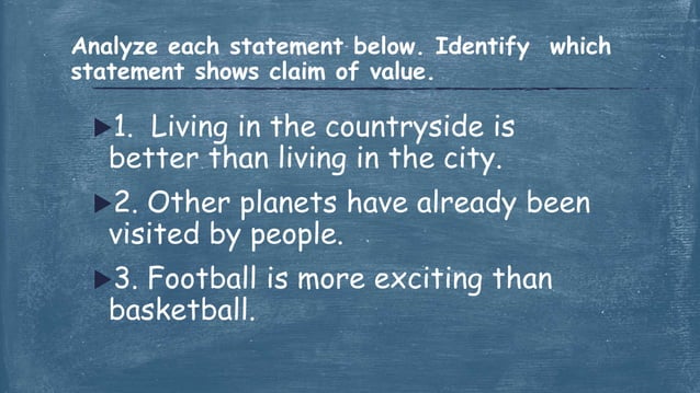 Identifying explicit & implicit claim in a text | PPTX | Science