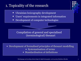 NON-TECHNICAL COMPUTER THESAURUS VERSUS SPECIALIZED COMPUTER THESAURUS ...