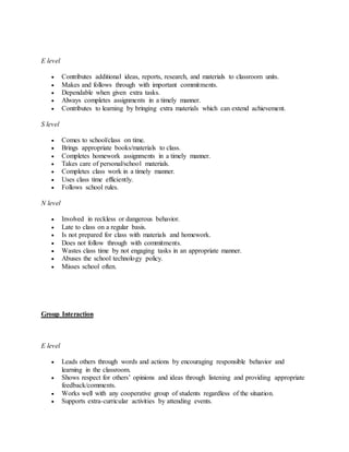 Success Orientations Rubric | DOCX
