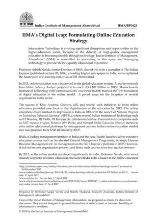 Online education case study (1) | PDF