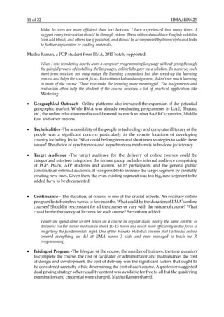 Online education case study (1) | PDF