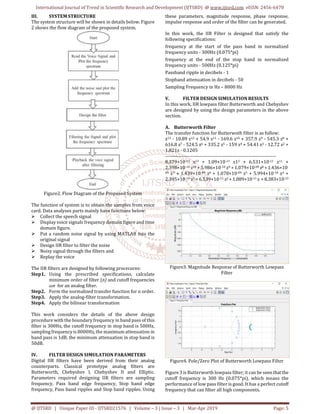 IIR Filter Design for De Nosing Speech Signal using Matlab | PDF