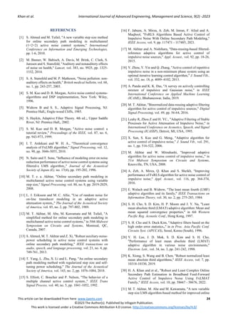 An Efficient & Less Complex Solution to Mitigate Impulsive Noise in Multi-Channel Feed-Forward ...