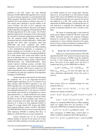 An Efficient & Less Complex Solution to Mitigate Impulsive Noise in Multi-Channel Feed-Forward ...