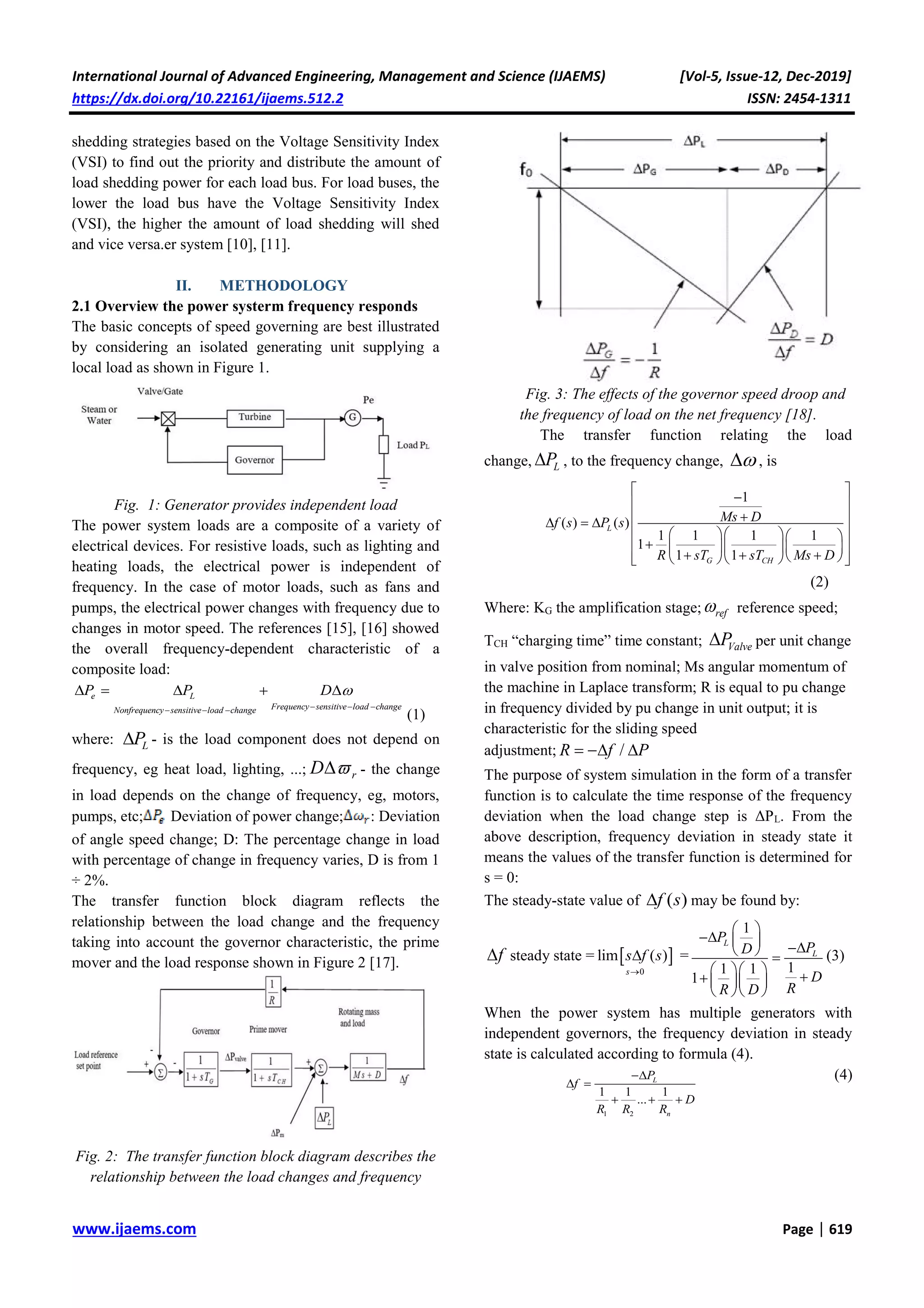 A voltage sensitivity index application for power system load shedding considering the generator ...