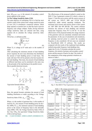 A voltage sensitivity index application for power system load shedding considering the generator ...