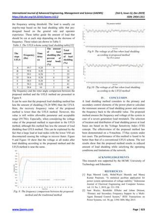A voltage sensitivity index application for power system load shedding considering the generator ...