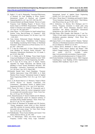 A voltage sensitivity index application for power system load shedding considering the generator ...