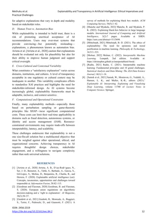 Explainability and Transparency in Artificial Intelligence: Ethical Imperatives and Practical ...