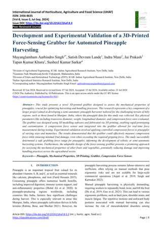 Development and Experimental Validation of a 3D-Printed Force-Sensing Grabber for Automated ...