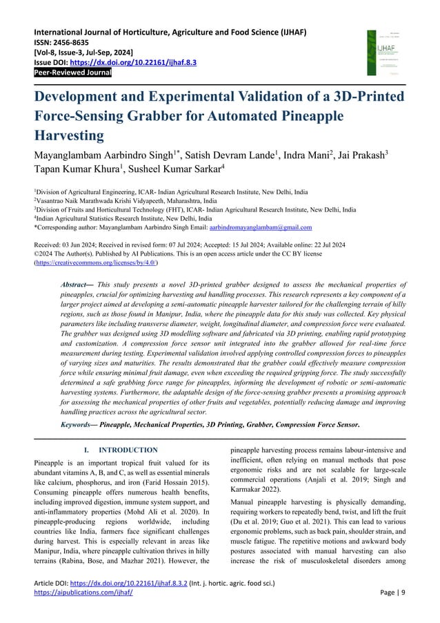 Development and Experimental Validation of a 3D-Printed Force-Sensing Grabber for Automated ...