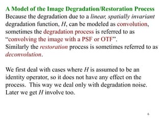 Image Restoration (Digital Image Processing) | PPTX