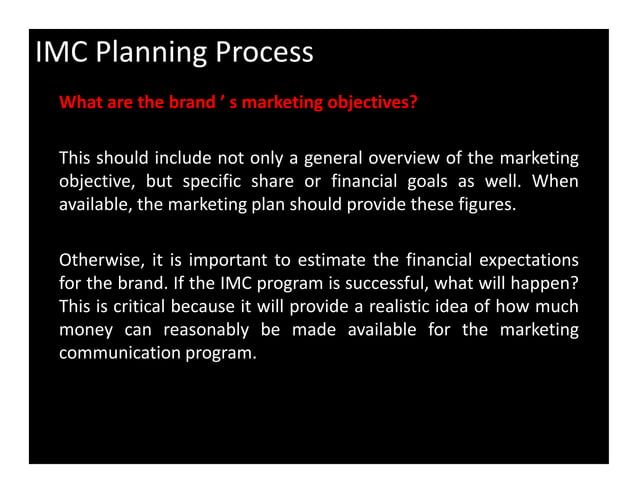 2 imc planning process | PDF