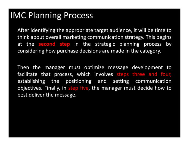 2 imc planning process | PDF