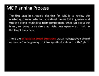 2 imc planning process | PDF