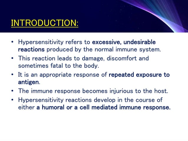 HYPERSENSITIVITY | PPTX | Allergies | Diseases and Conditions