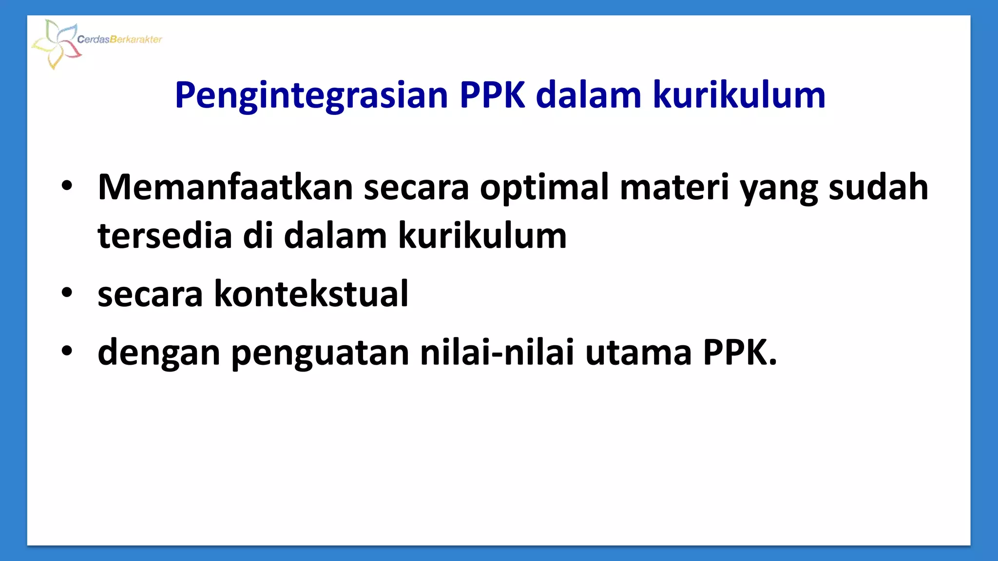 implementasi ppk pjok | PPTX