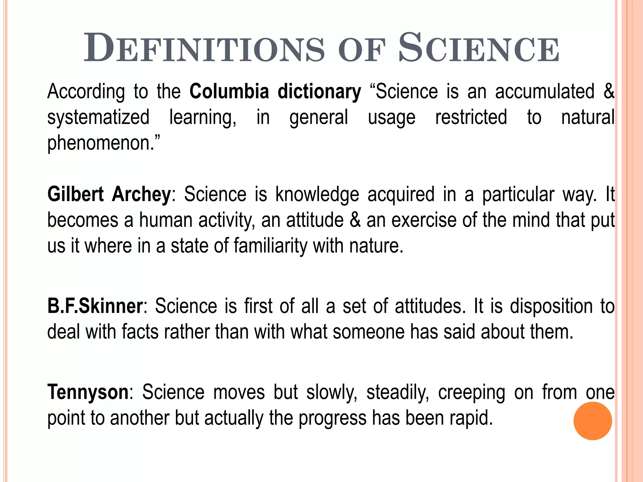 2 importance of science as a subject of study in school curriculum | PPTX