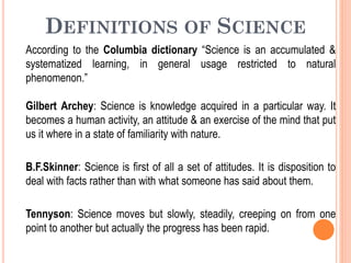 Science Subject