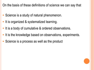 2 importance of science as a subject of study in school curriculum | PPTX