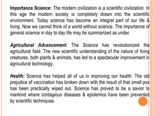 2 importance of science as a subject of study in school curriculum | PPT