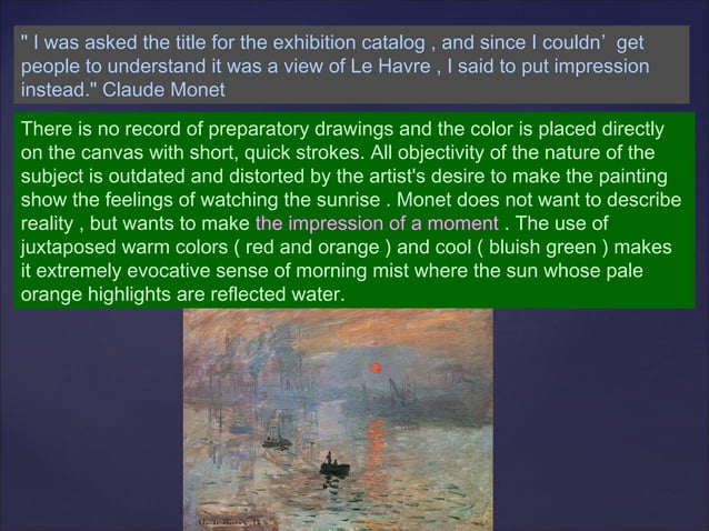 Impressionism | PPT | Painting | Arts and Crafts