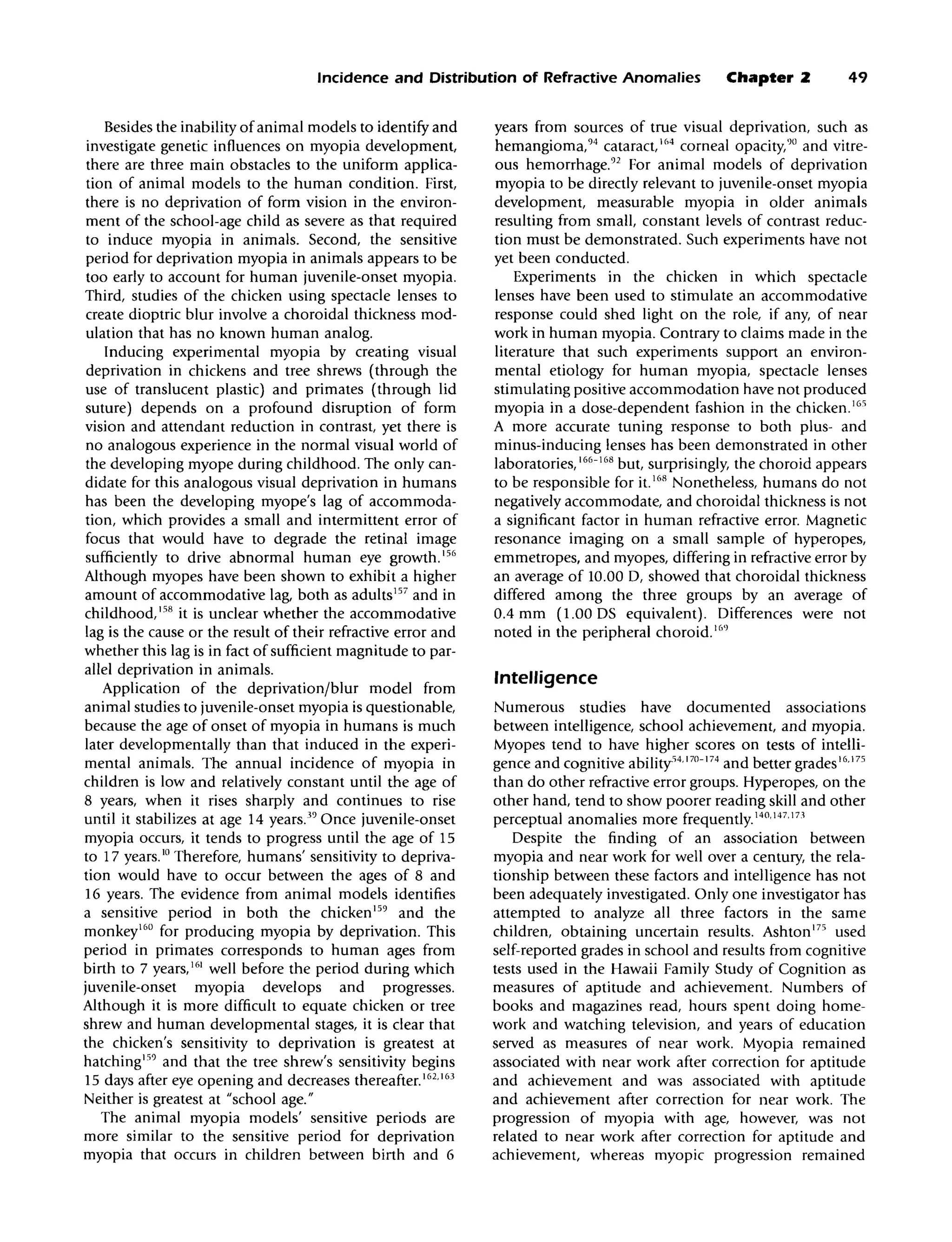 incidence and distribution of refractive anomalies | PDF