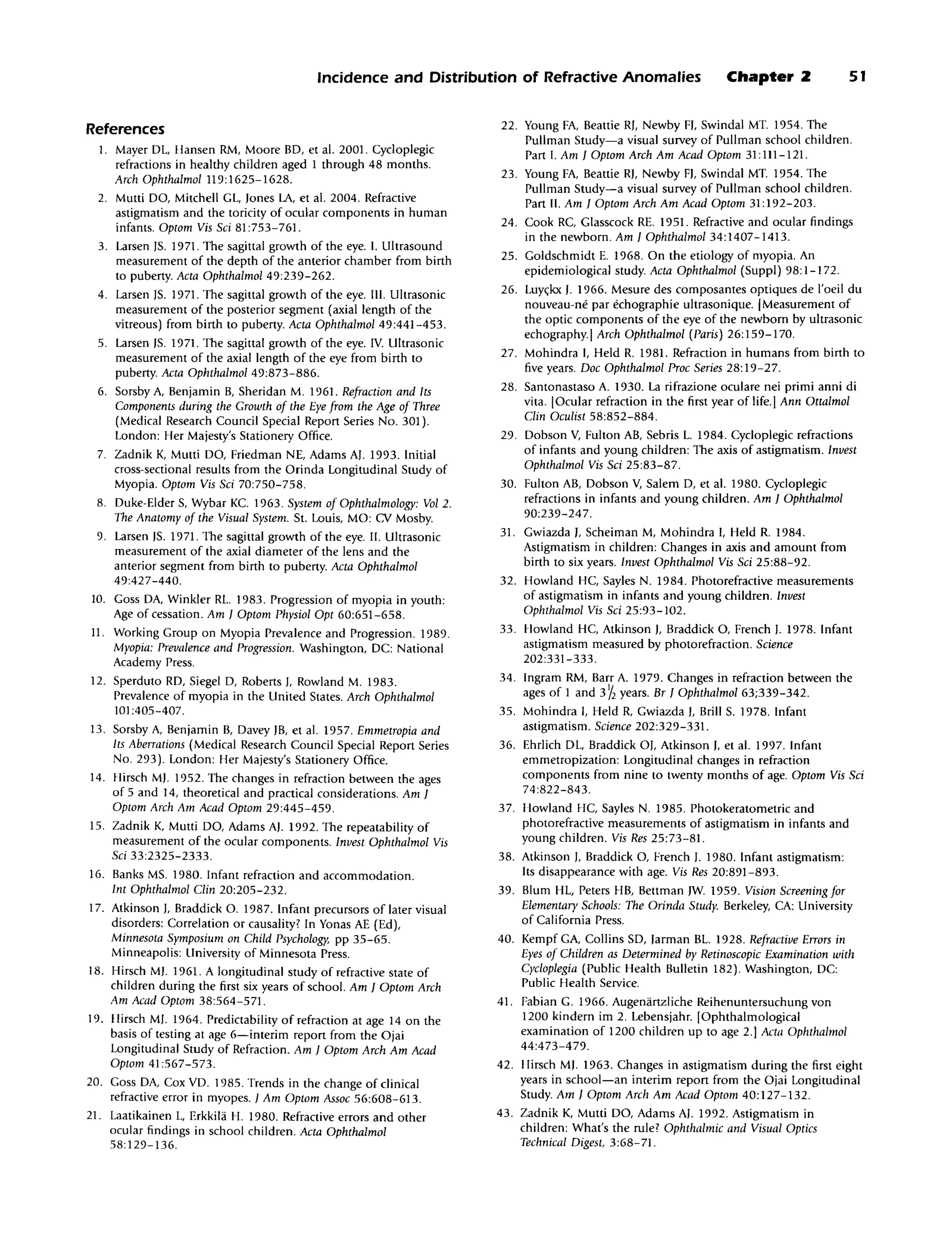 incidence and distribution of refractive anomalies | PDF