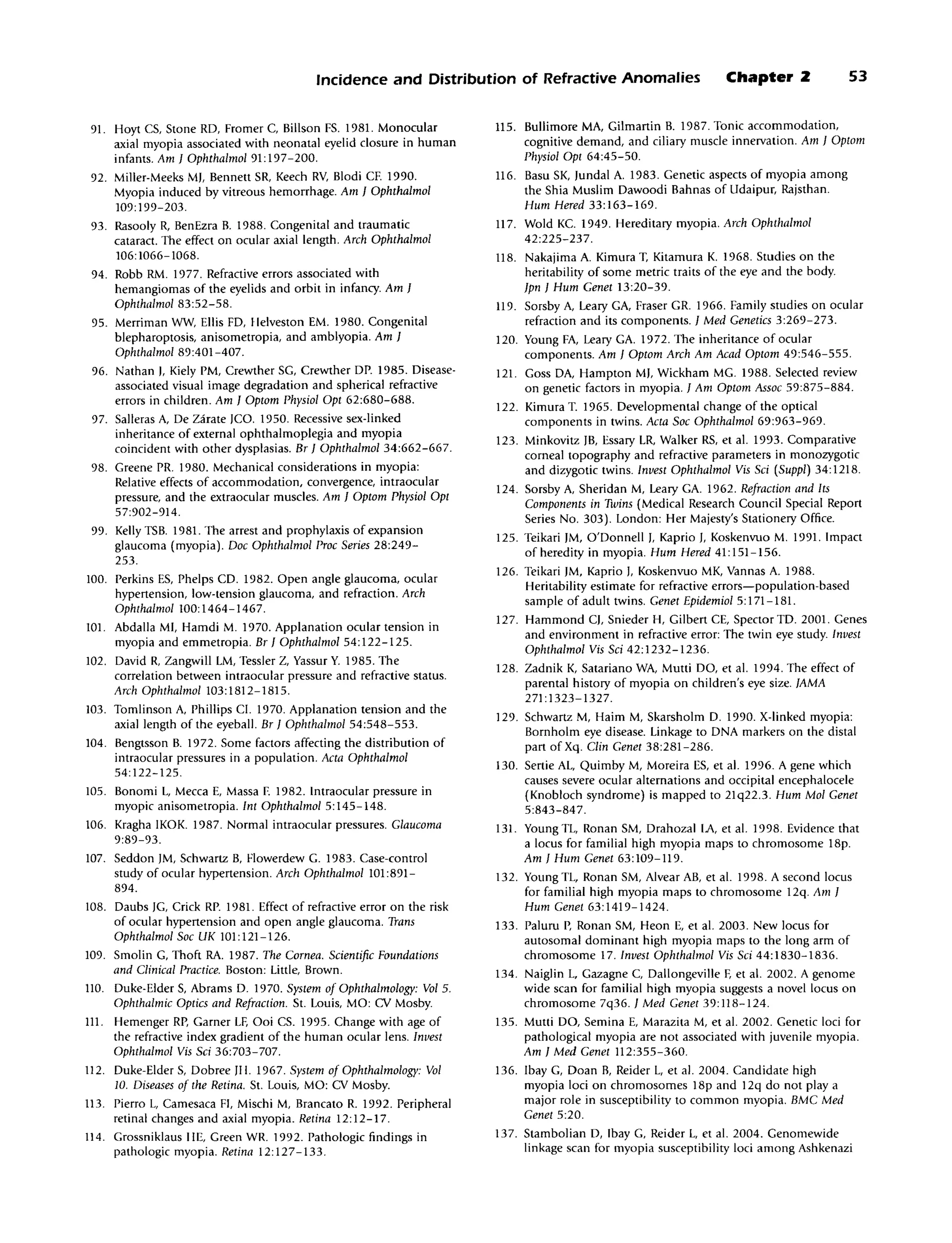 incidence and distribution of refractive anomalies | PDF