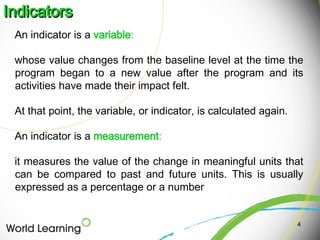 2 Log frame development in Indicators for outcome.ppt
