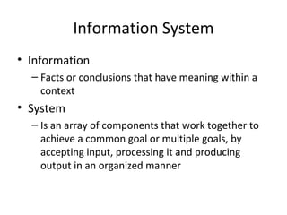 2 information system in business | PPT