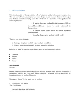 Input and Output Content of the computer .docx