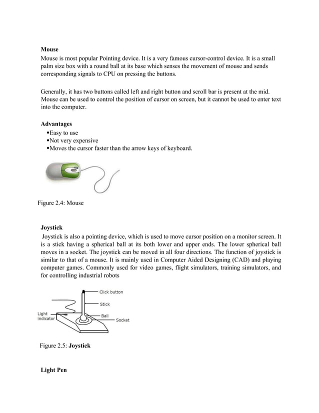 Input and Output Content of the computer .docx